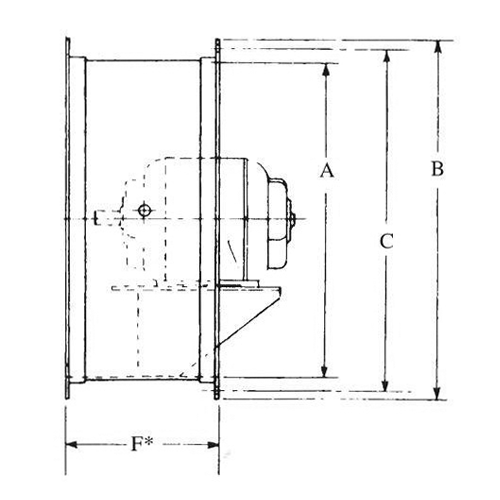 Global Industrial™ 18" Totally Enclosed Direct Drive Duct Fan - 1 Phase ...