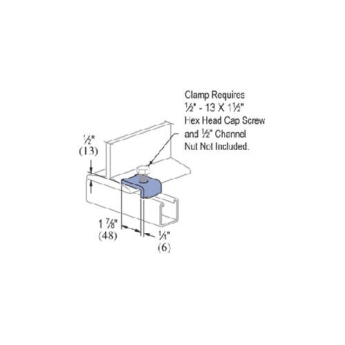 Unistrut 1-5/8" Beam Clamp P1386eg, Electro-Galvanized - Pkg Qty 50 ...