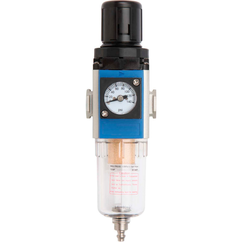 Compressed Air Treatment 1/4 NPT Ports Filter/Regulator Semi-Automatic ...