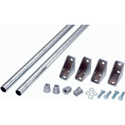 Nexel® Chrome, Wall Mount Post Kit, 34"H | 188CP49 - GLOBALindustrial.ca