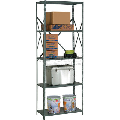 Global Industrial™ Steel Shelving 20 Ga 36"Wx18"Dx97"H Open Clip Style ...