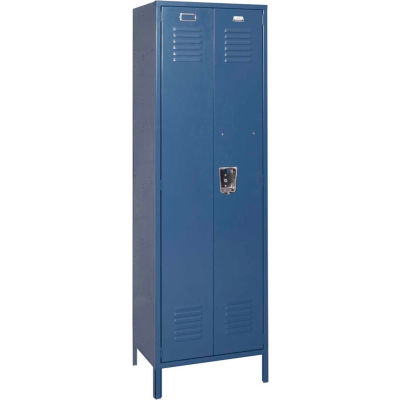 Penco® Vanguard 1-Tier 2 Door Executive Locker w/ Legs, 24"W x 24"D x ...