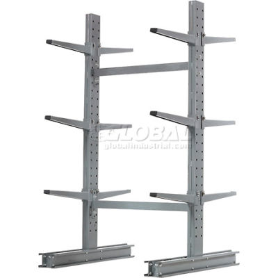 Global Industrial™ Double Sided Cantilever Rack Starter, 48"Wx54"Dx72"H ...