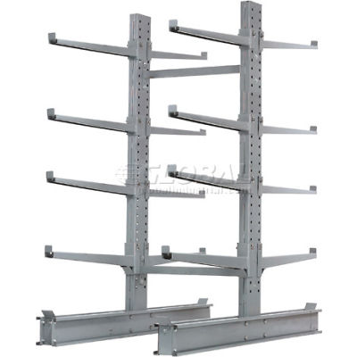 Global Industrial™ Double Sided Cantilever Rack Starter, 2" Lip, 48 ...