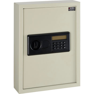 Global Industrial™ Electronic Key Cabinet Safe, 48 Key Capacity, Sand ...