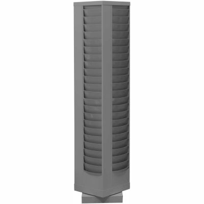 92 Pocket Rotary Literature Rack - Gray | B170221 - GLOBALindustrial.ca