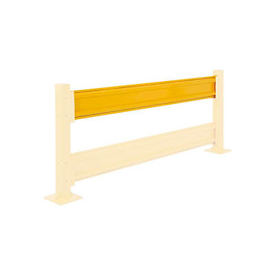 Global Industrial™ Protective Steel Guard Rail, 10'L, Yellow | 436730 ...
