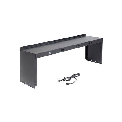 Global Industrial™ Workbench Power Riser 60"W x 15"D x 18"H - Black ...
