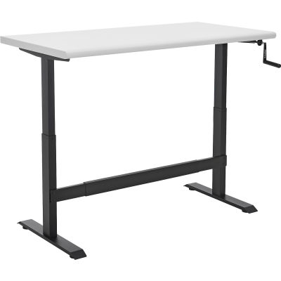 Global Industrial™ Hand-Crank Adjustable Height Workbench, Laminate ...