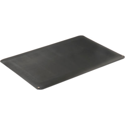 Wearwell® Electrically Conductive Smooth Mat 9/16" Thick 2' x 3' Black ...
