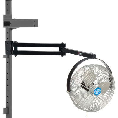 Global Industrial™ 12" Industrial Workstation Fan with 23"L Fan Arm ...