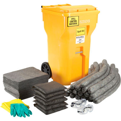 Global Industrial™ Universal Wheeled Spill Kit, 65 Gallon | 670676 ...
