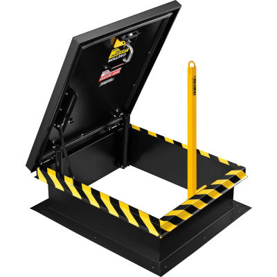 Global Industrial™ Yellow Powder Coated Steel Ladder Safety Post ...