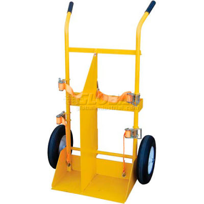 Welding Cylinder Cart With Pneumatic Wheels, 34-1/4" x 23" x 57-11/16 ...