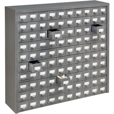 Global Industrial™ Steel Storage Drawer Cabinet - 100 Drawers 36"W x 9 ...