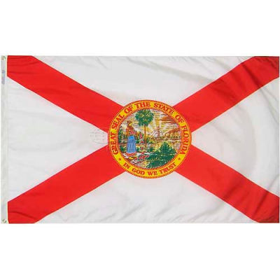 3X5 Ft. 100% Nylon Florida State Flag | B482202 - GLOBALindustrial.ca