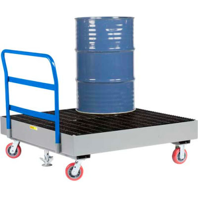 Little Giant® 4 Drum Spill Containment Cart with Floor Lock SSB-5151 ...