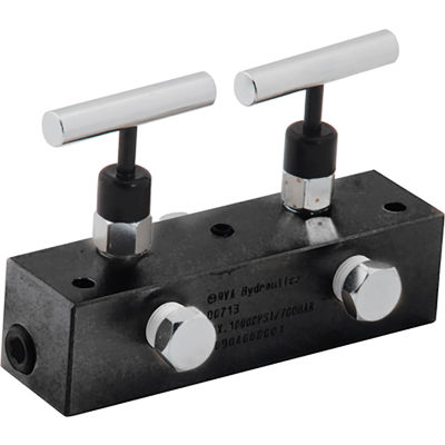 BVA Hydraulic Manifold Block with 2 Needle Valves, 6" | B3114571 ...