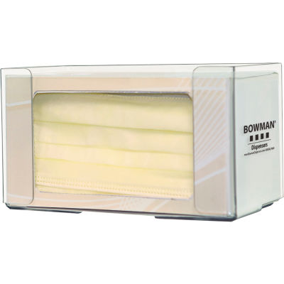 Bowman® Single Earloop Face Mask Dispenser, 7-11/16"W x 4-1/8"D x 4-3/8 ...