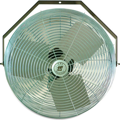 TPI 24" Industrial Workstation Wall Mount Fan, 2,900 CFM, 1/8 HP ...