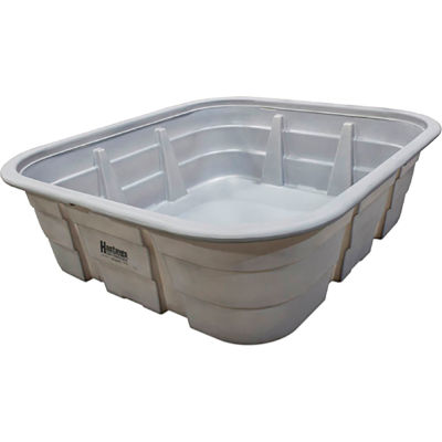 Hastings Rectangular Poly Stock Tank, Gray, 96"L x 84"W x 28-1/6"H, 750 ...
