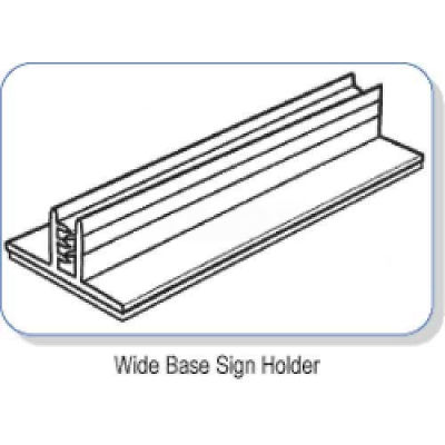 Wide Base Sign Holder, 1"L X 1"W X 1/2"H - Pkg Qty 100 | B897840 ...