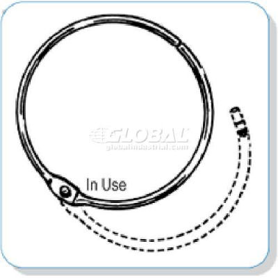 Metal Hinged Snap Ring, 3/4" - Pkg Qty 100 | B897863 - GLOBALindustrial.ca
