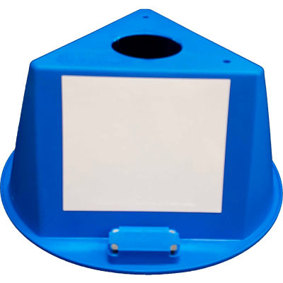 Inventory Control Cone W/ Magnets & Dry Erase Decals, Blue | B1845711 ...