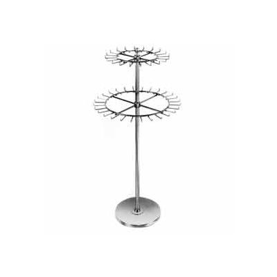 2-Tier Revolving Belt Rack - Chrome | B386487 - GLOBALindustrial.ca