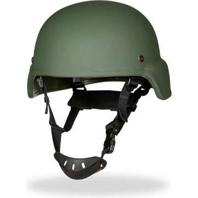 EDI-USA MICH (ACH) Style Ballistic Helmet, Level III-A Ballistic Resistance, Medium , Green ...