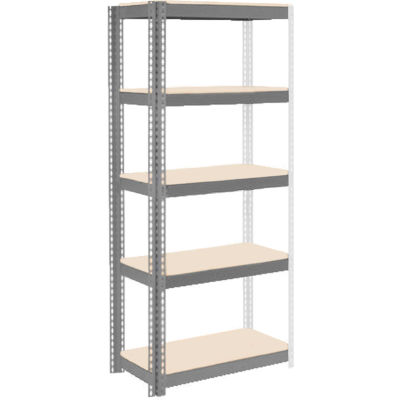 Global Industrial 5 Shelf, Extra HD Boltless Shelving, Add On, 48"W x ...