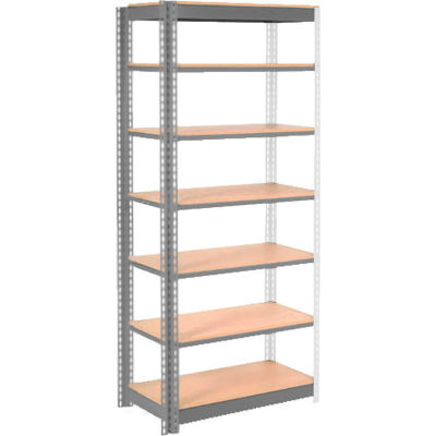 Global Industrial 7 Shelf, Heavy Duty Boltless Shelving, Add On, 36"W x ...