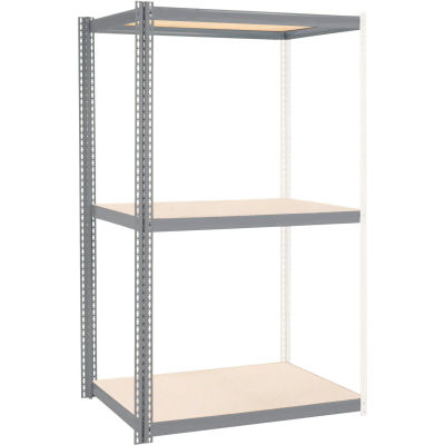 Global Industrial 3 Shelf, Wide Boltless Shelving, Add On, 72"W x 36"D ...