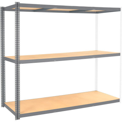 Global Industrial 3 Shelf, Wide Boltless Shelving, Add On, 60"W x 36"D ...