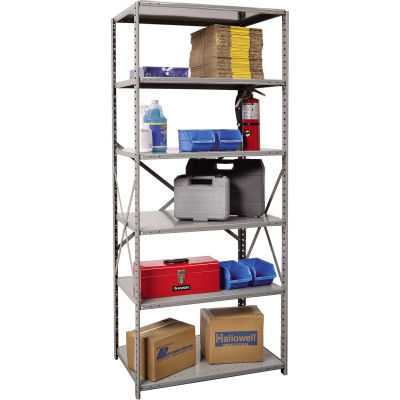 Hallowell Hi-Tech Open Shelving, 6 Shelves, Starter Unit, 500 lb. Cap ...