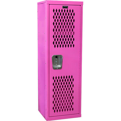 Hallowell® 1-Tier 1 Door Home Team Vented Locker, 15"W x 15"D x 48"H ...