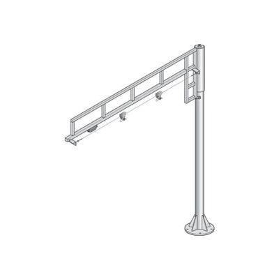 Hubbell Swing Boom W/ Floor Mounted Support & 190 Lbs Weight, 120"W ...