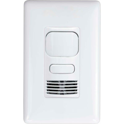Hubbell LightHawk PIR/Ultrasonic 1-Button Wall Switch Occupancy Sensor ...