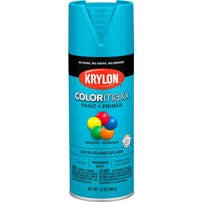 Krylon® Colormaxx™ Paint & Primer, 12 oz., Satin Island Splash, Pack of ...