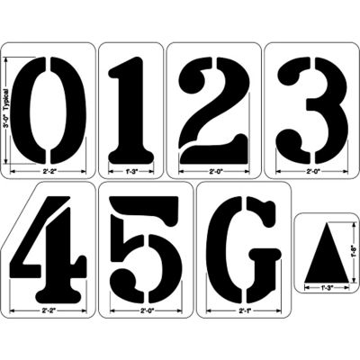 Newstripe 3' Football Stencil Kit, 1/8" Thick, PolyTough, Plastic ...