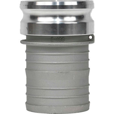 4" Type E Aluminum Camlock Fitting, Hose Shank x Male CAM | B0016102 ...