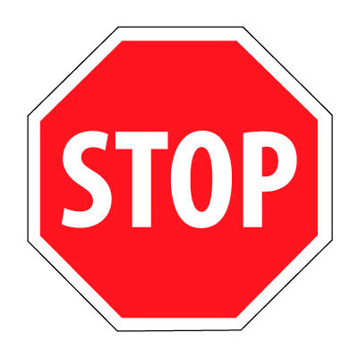 Security Stop Sign - Stop | B172636 - GLOBALindustrial.ca