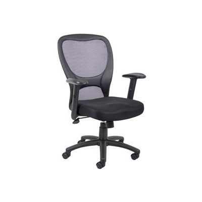 Interion® Mesh Office Chair With 25"H High Back & Adjustable Arms ...