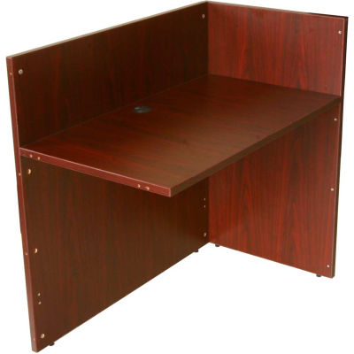 Boss Reception Desk Return Shell - 42" - Mahogany | B693032 ...