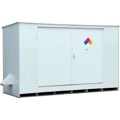 Enpac Hazmat Storage Building Locker, Non-Combustible, 84"W x 84"D x ...