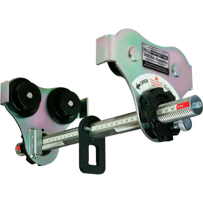 OZ Lifting Products Fall Protection Push Beam Trolley w/ Upto 16"W ...