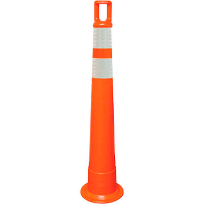 Plasticade Watchtower 42" Plastic Stacker Orange Cone With Handle, 2 ...