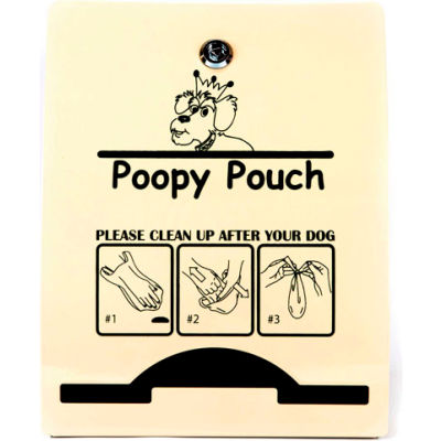 Poopy Pouch Express Pet Waste Bag Dispenser for Rolled Bags, Beige ...