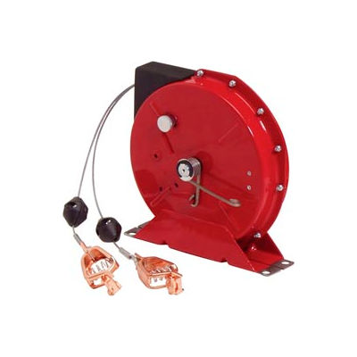 Reelcraft G 3050 Y, Static Discharge/Grounding Reel, 50ft Cable, w/Dual ...