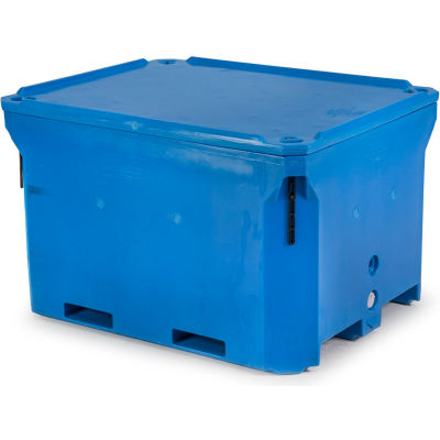 Bonar Plastics Polar Insulated Box with Lid PB1000, 2000 Lbs. Capacity ...